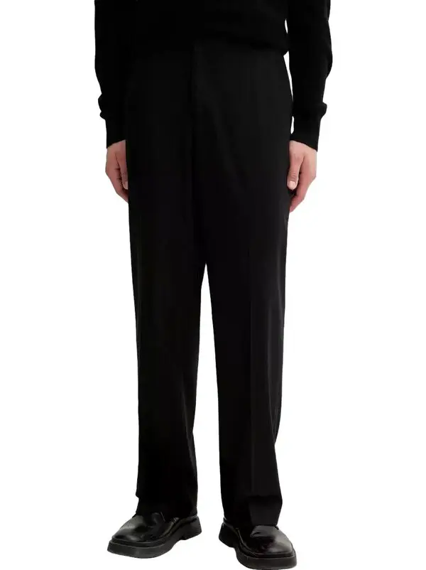 LES DEUX Pleated Trousers - Black