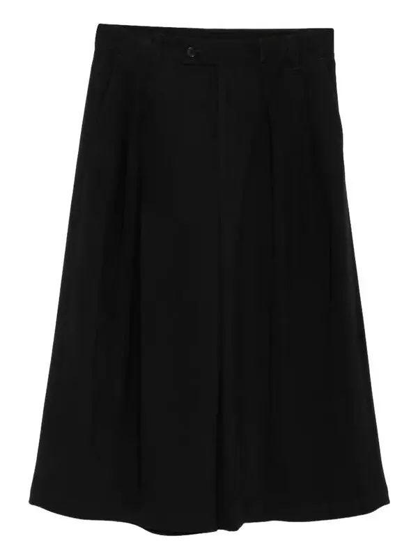 SONGZIO Asymmetric Cropped Trousers - Black