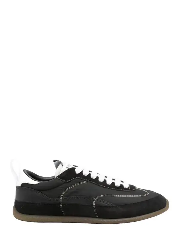 Alexander McQueen Panelled Top-stitched Sneakers - Black