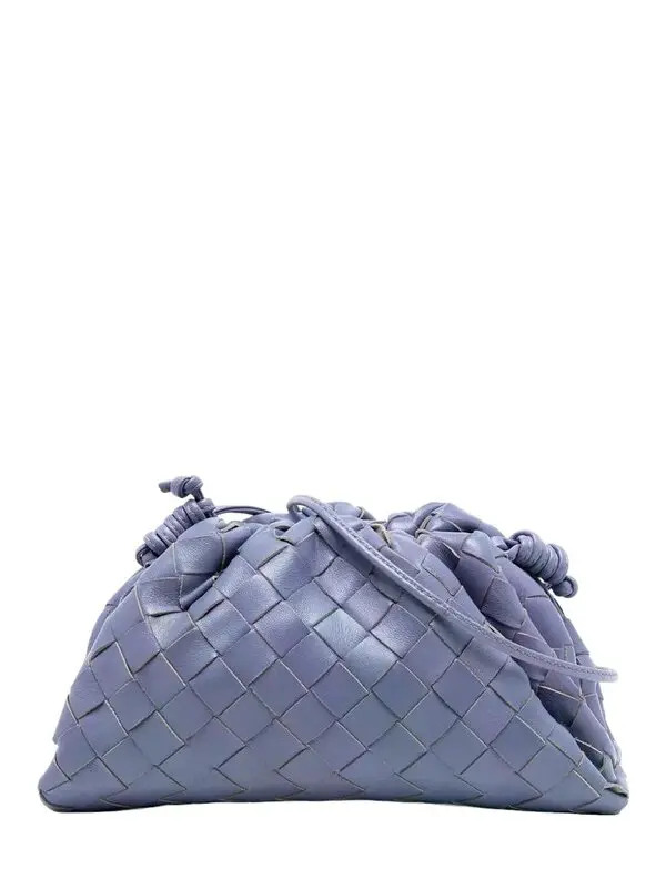Bottega Veneta Nappa Intrecciato The Mini Pouch Crossbody Bag - Purple