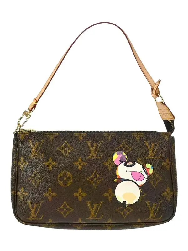 LOUIS VUITTON 2004 Panda Monogram Pochette Accessories - Brown