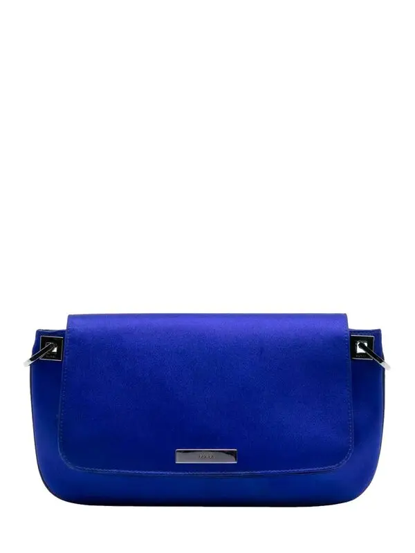 Gucci Satin Chain Bag - Blue