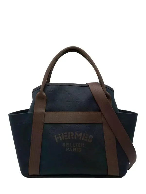 Hermès 2023 Toile Sac De Pansage Grooming Bag - Blue