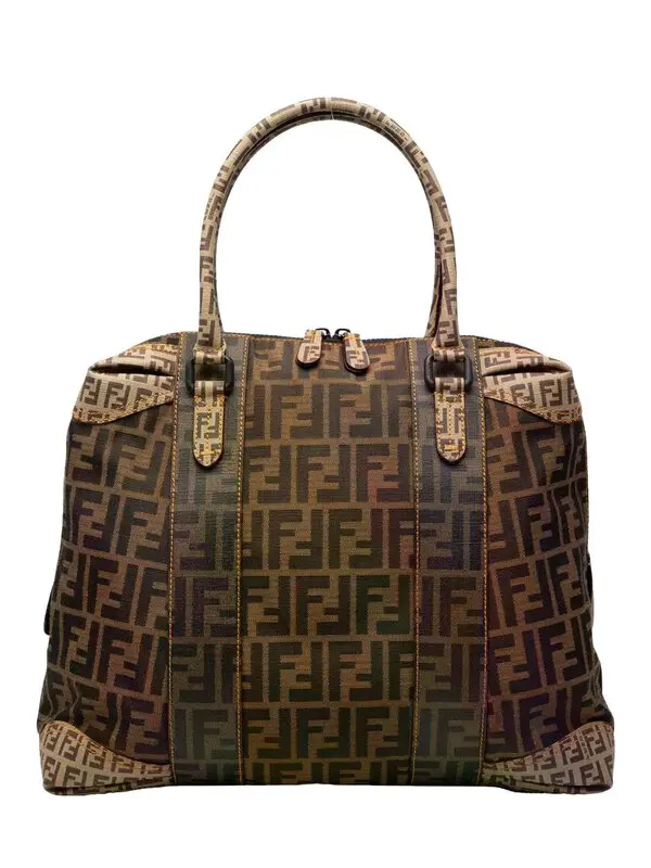 Fendi 2000-2010 Large Zucca Tote Bag - Brown