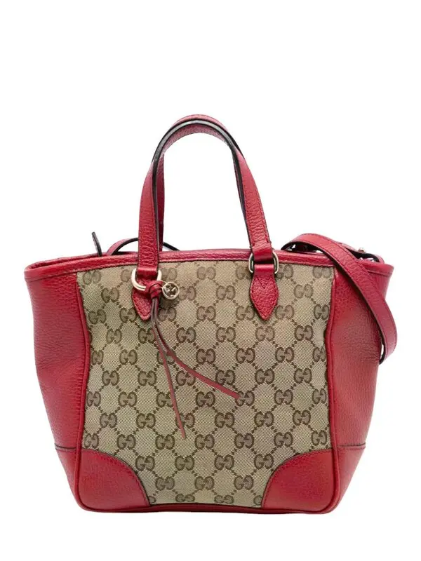 Gucci Gg Canvas Bree Satchel - Brown