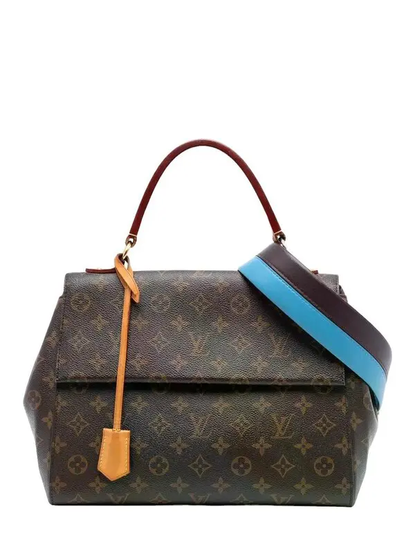 LOUIS VUITTON 2017 Monogram Cluny Mm Satchel - Brown