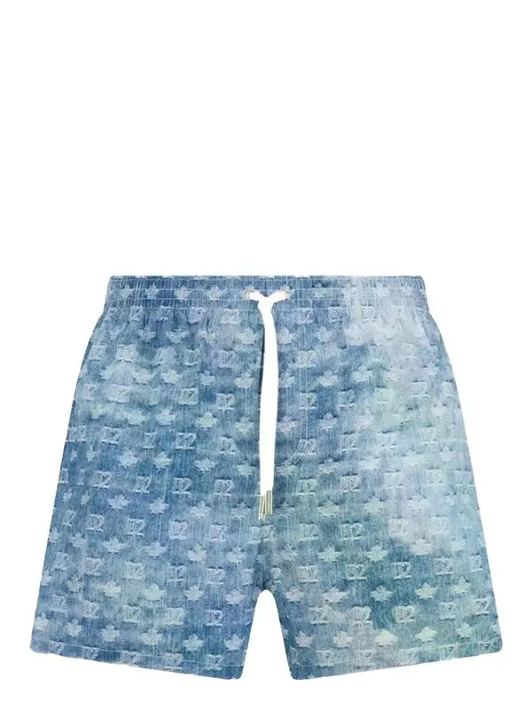 Dsquared2 Logo-monogram Swim Shorts - Blue