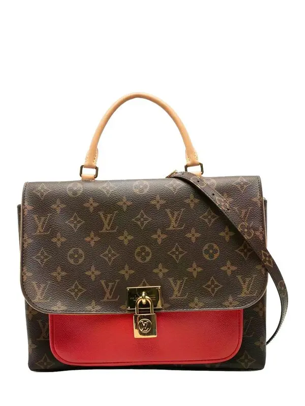 LOUIS VUITTON 2018 Monogram Marignan Satchel - Brown