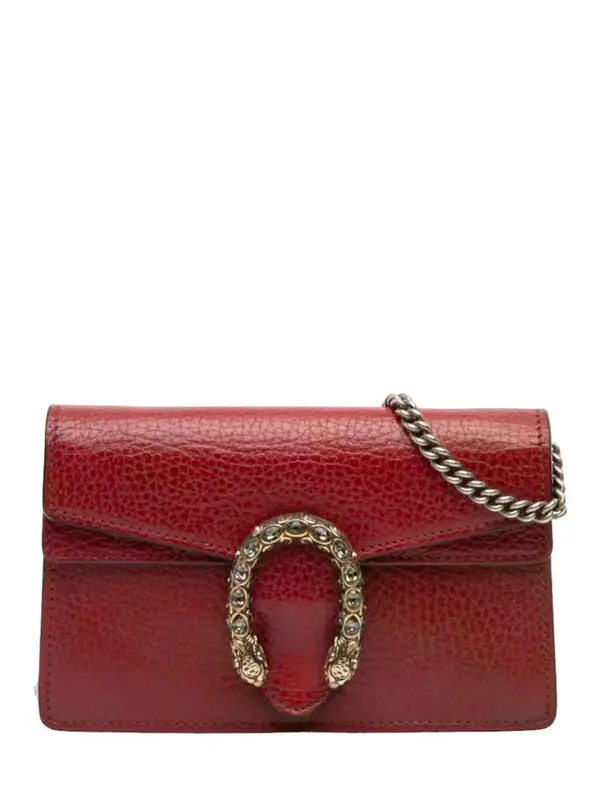 Gucci Dionysus Mini Leather Crossbody Bag - Red