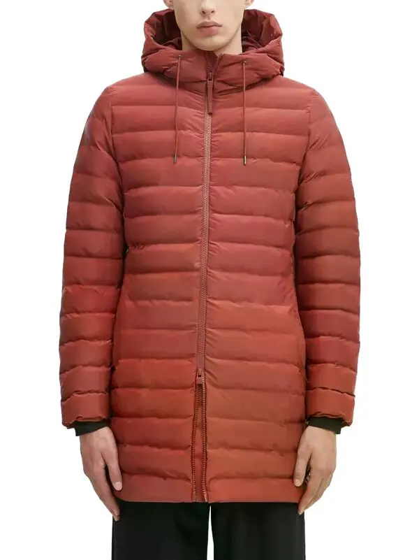 Rains Lohja Curve W3t3 Hooded Padded Coat - Red