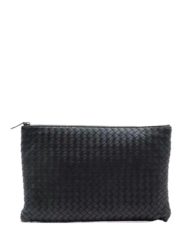 Bottega Veneta Nappa Intrecciato Clutch Bag - Black