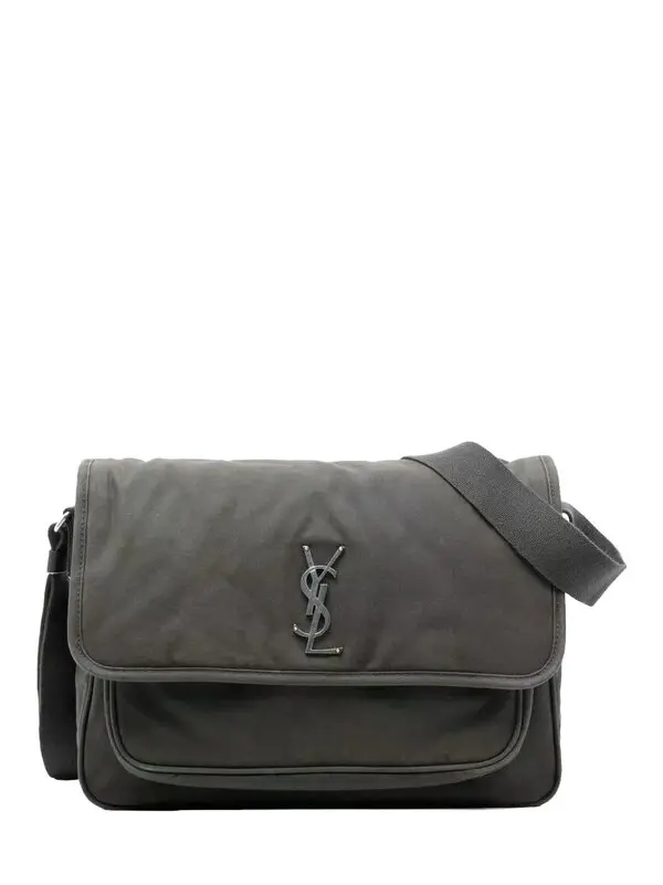 Saint Laurent 2018-2025 Canvas Niki Messenger Bag - Grey