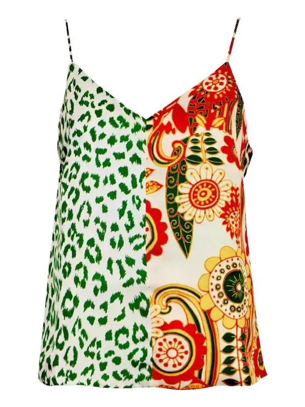 La Prestic Ouiston Fragola Printed Top - White