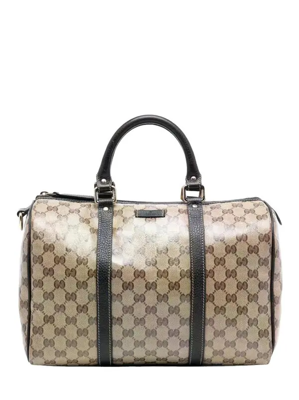 Gucci Medium Gg Crystal Joy Boston Bag - Brown