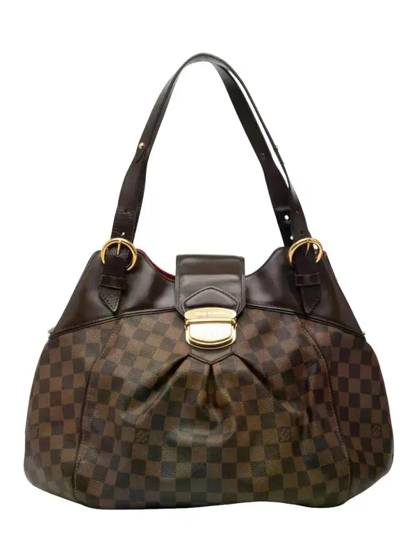 LOUIS VUITTON Damier Ebene Sistina Gm Shoulder Bag 2000-2025 - Brown