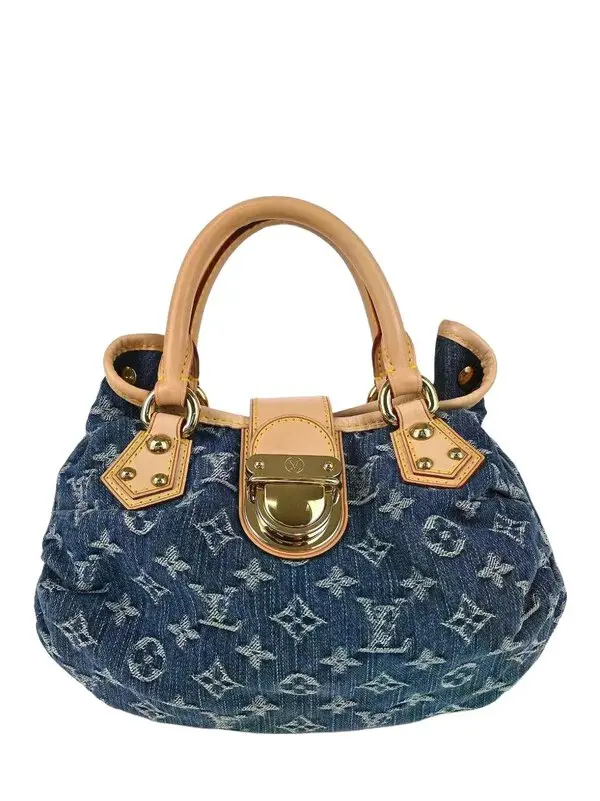 LOUIS VUITTON 2005 Pleaty Monogram Tote - Blue