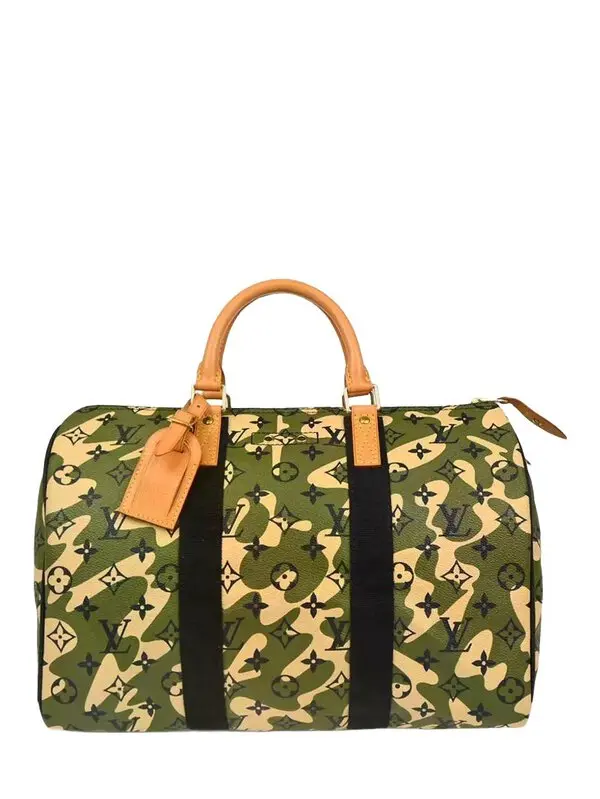 LOUIS VUITTON 2008 35 Speedy Camouflage Tote - Green