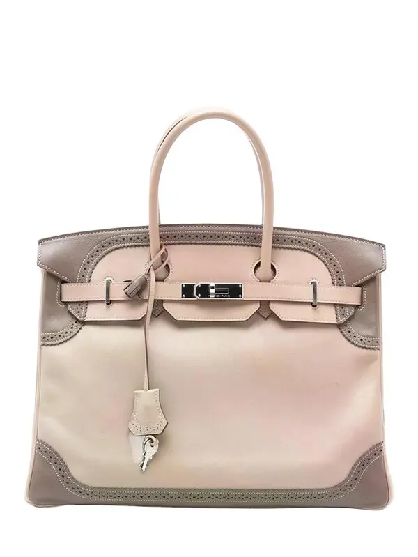 Hermès 2013 Ghillies Birkin Retourne 35 Handbag - Brown