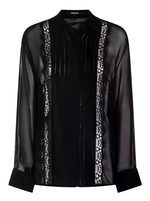 Roberto Cavalli Lace-panel Blouse - Black