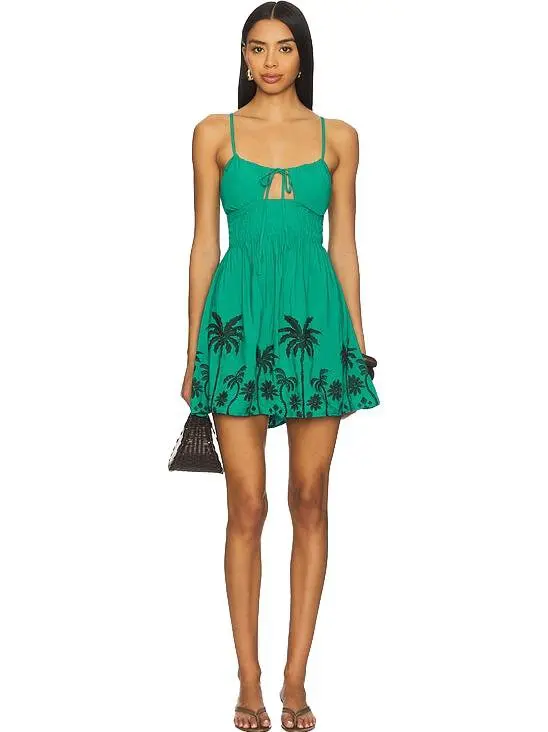 MAAJI Tropical Parfait Mini Dress - Bright Green