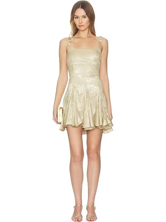 Azeeza Solenne Mini Dress - Gold