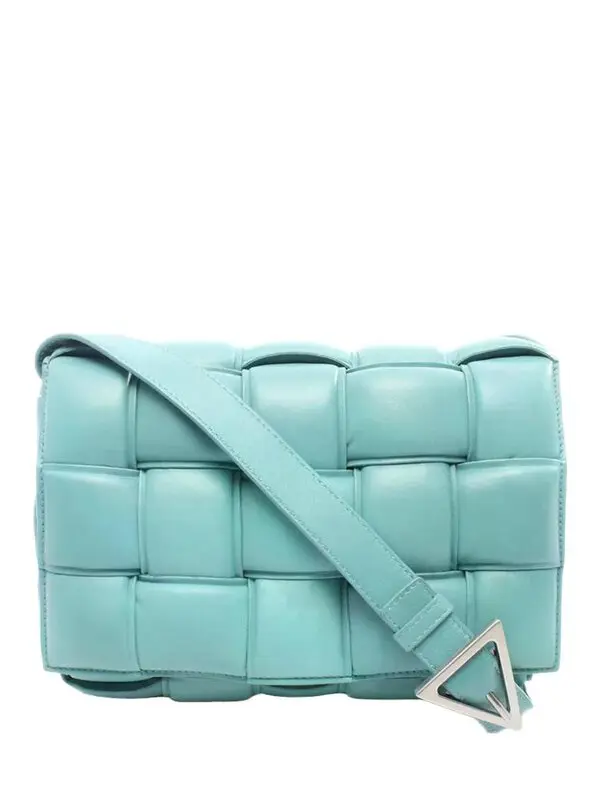 Bottega Veneta 2012-2026 Nappa Intrecciato Padded Cassette Crossbody Bag - Blue