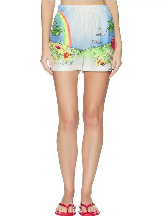 Casablanca Aloha Silk Short - Multi