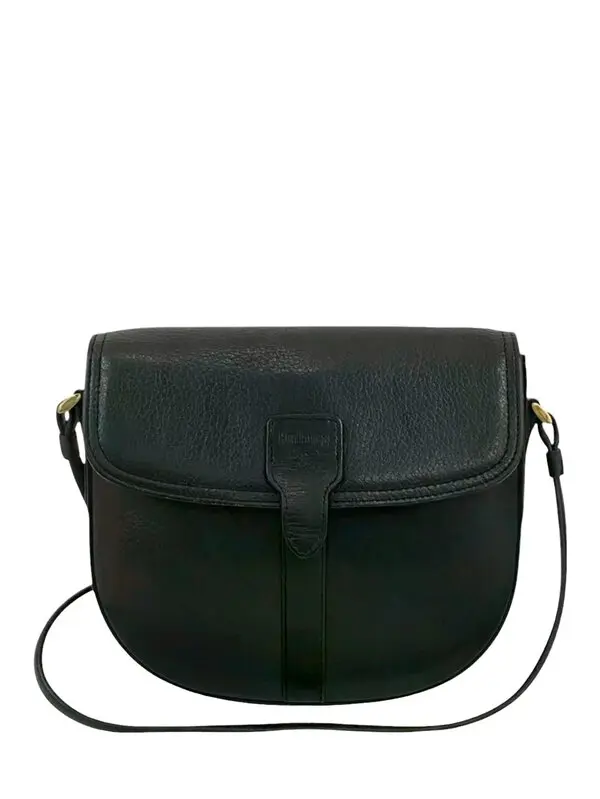 Burberry Calf Leather Crossbody Bag - Black