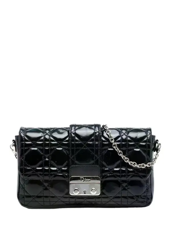 Dior 2010 Cannage Miss Promenade Crossbody Bag - Black