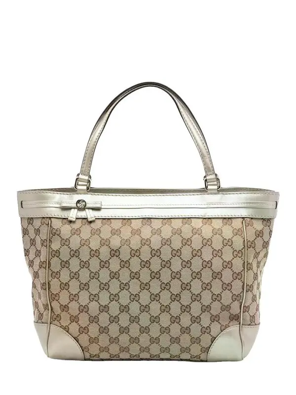 Gucci Gg Canvas Mayfair Tote Bag - Brown