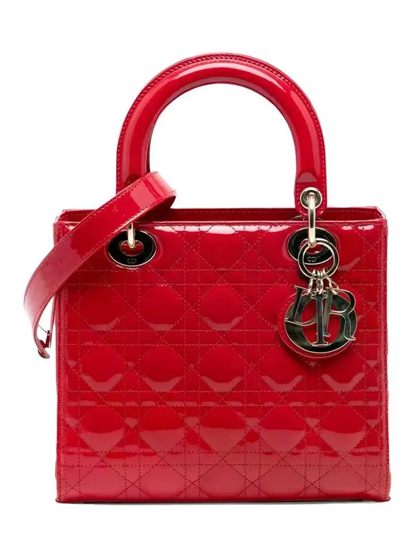 Dior 2017 Medium Lady Satchel - Red