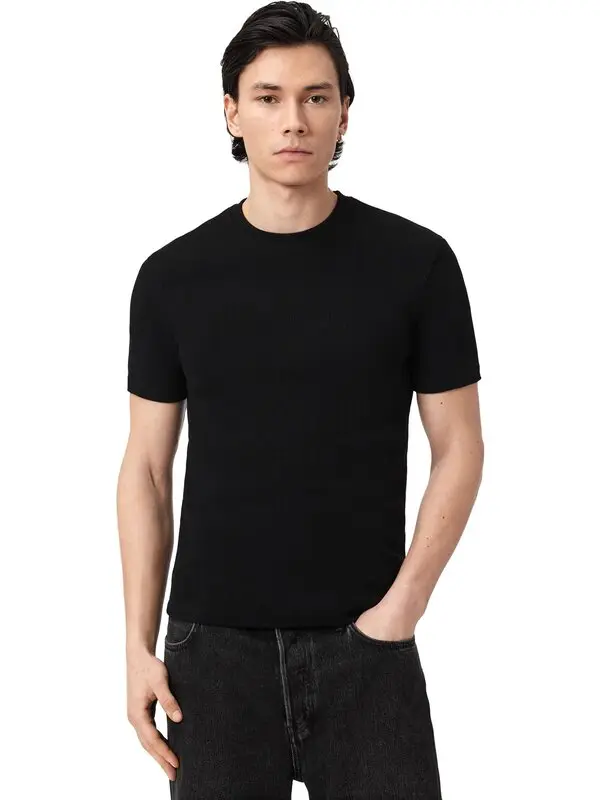 ALLSAINTS Theo Short Sleeve Crew - Black