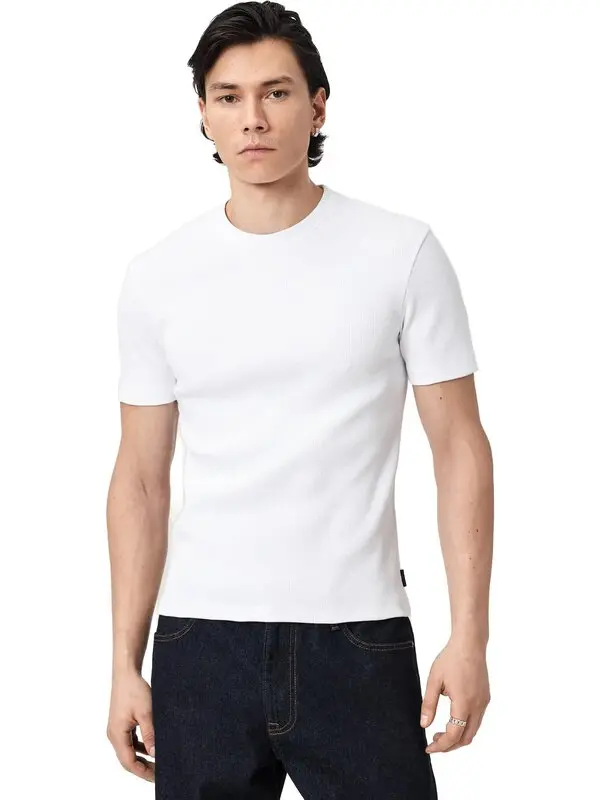 ALLSAINTS Theo Short Sleeve Crew - White