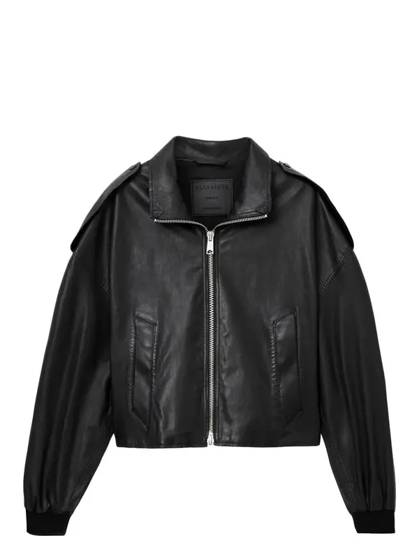 ALLSAINTS Lowden Leather Jacket - Black