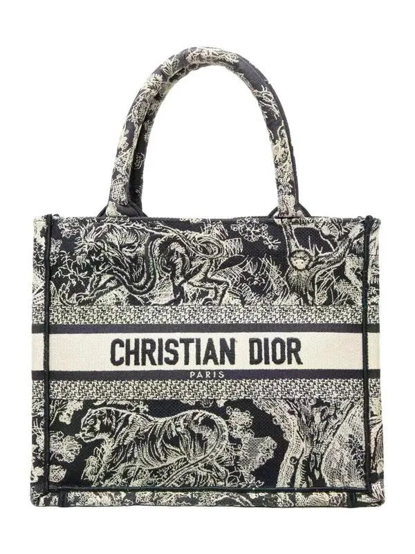 Dior 2022 Small Dioriviera Toile De Jouy Book Tote Bag - Blue