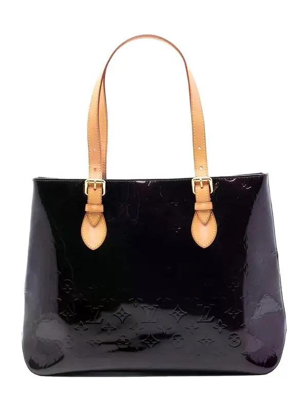 LOUIS VUITTON 2000-2025 Monogram Vernis Brentwood Tote - Purple
