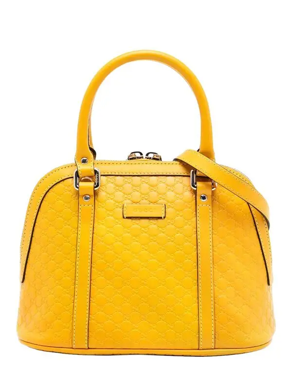 Gucci Mini Microissima Dome Satchel - Yellow