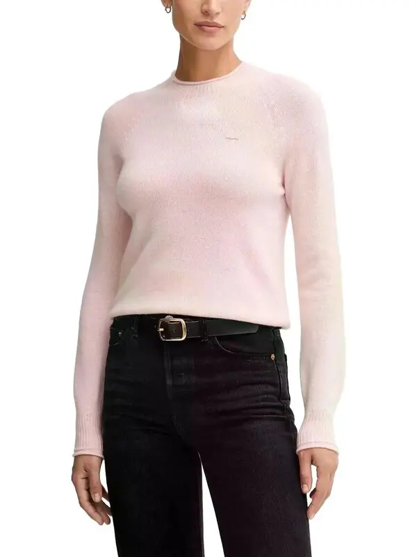 Lacoste 3d Knitted Crew-neck Sweater - Pink