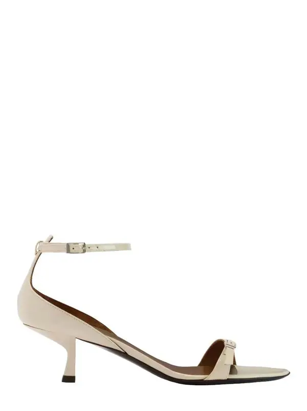 GIUSEPPE ZANOTTI Buckle Ankle Strap High Heel Sandals - White
