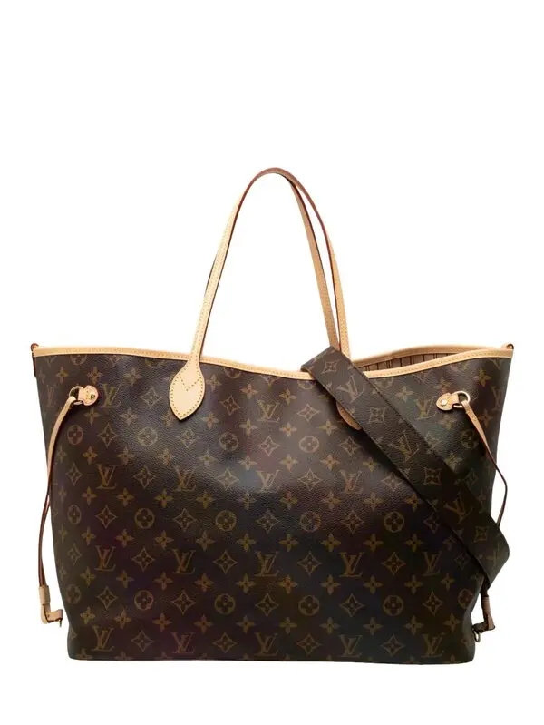 LOUIS VUITTON Neverfull Bandouliere Gm Satchel - Brown