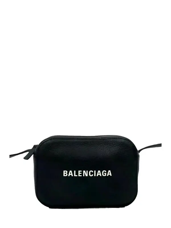 Balenciaga Xs Leather Everyday Camera Bag - Black
