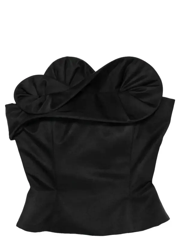 Magda Butrym Petal Strapless Corset - Black