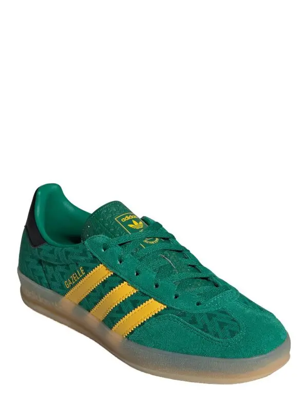 Adidas Gazelle Indoor Sneakers - Bold Green / Yellow / Gum