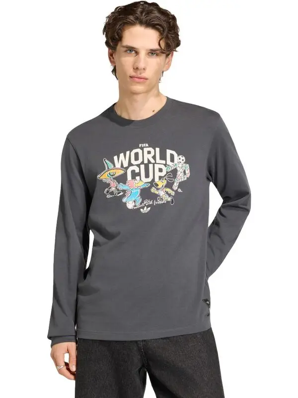 Adidas Fifa World Cup 26™ Mascot Long Sleeve T-shirt - Carbon