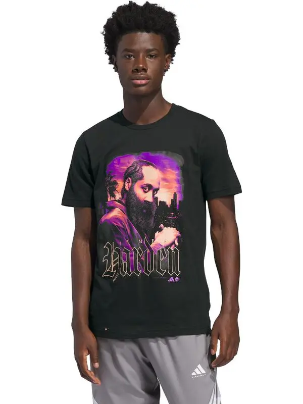Adidas James Harden Backyard Graphic T-shirt - Black