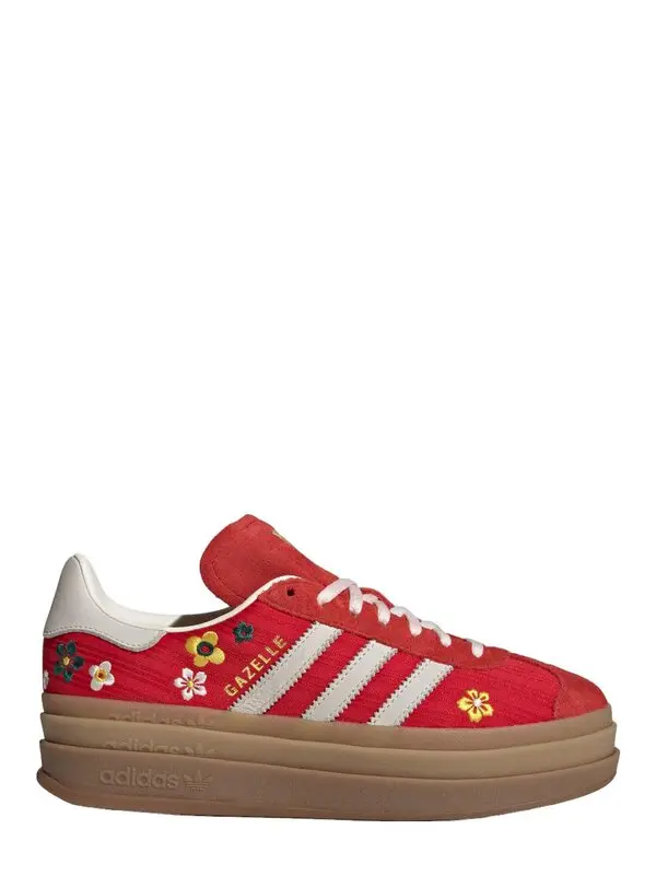 Adidas Gazelle Bold Sneakers - Better Scarlet / Off White / Eqt Yellow