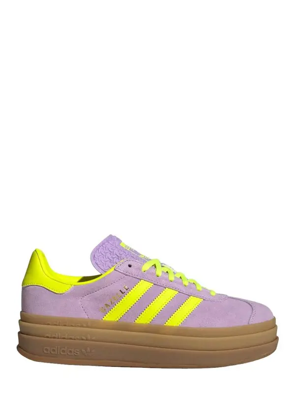 Adidas Gazelle Bold Sneakers - Powder Plum / Solar Yellow / Gold Metallic