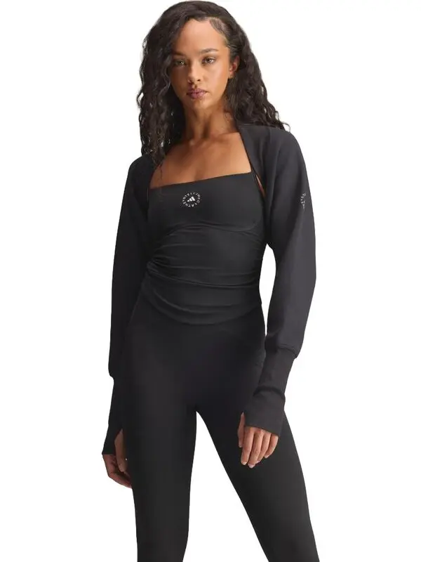 Adidas Studio Sweatshirt Shrug - Black