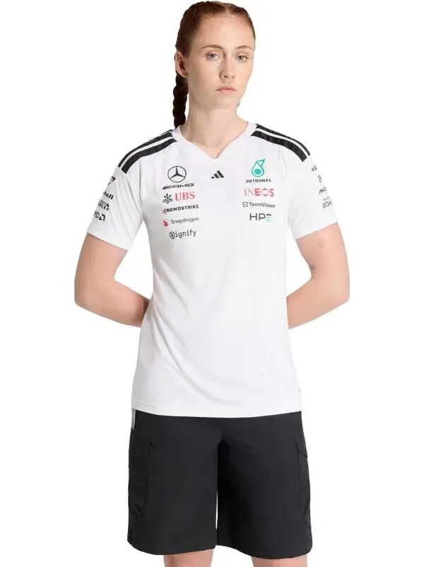 Adidas Mercedes Amg Petronas Formula 1 Team Driver Jersey - White