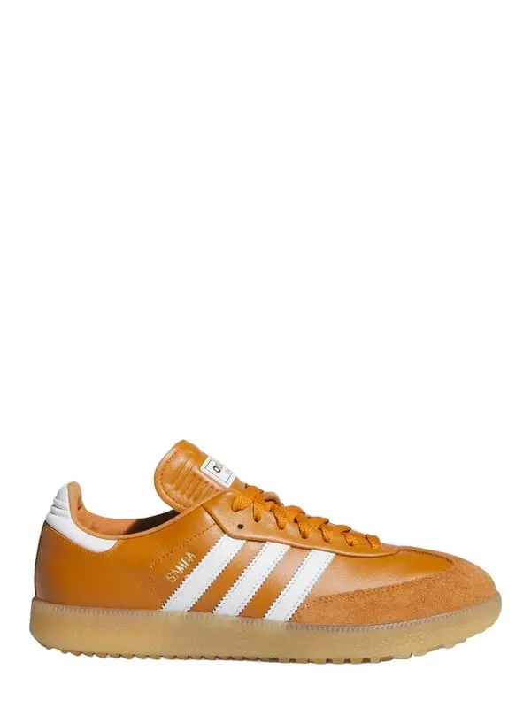 Adidas Samba Spikeless Golf Shoes - Rustic Orange / Cloud White / Gum